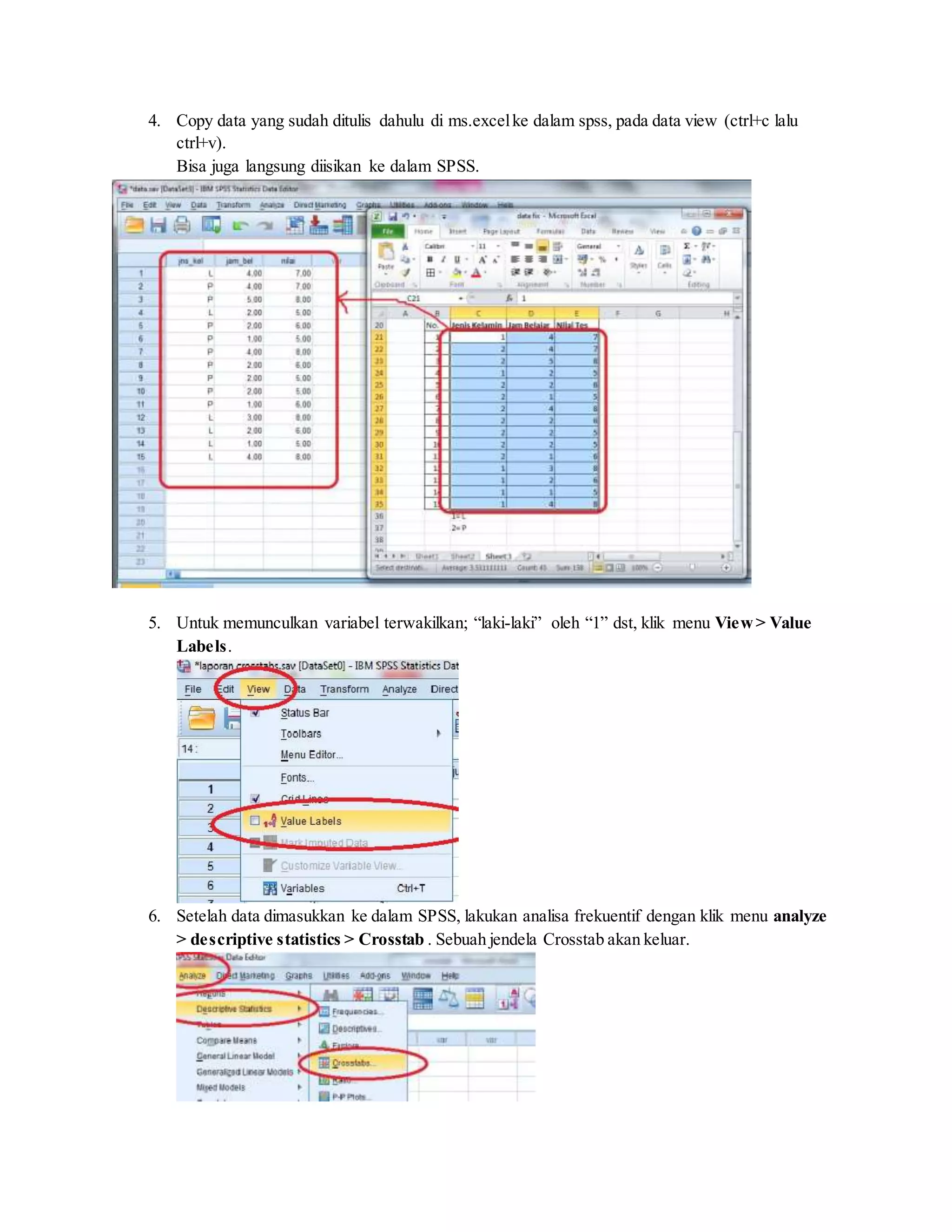 Laporan Praktikum TI Semester 1: SPSS Crosstab | DOCX