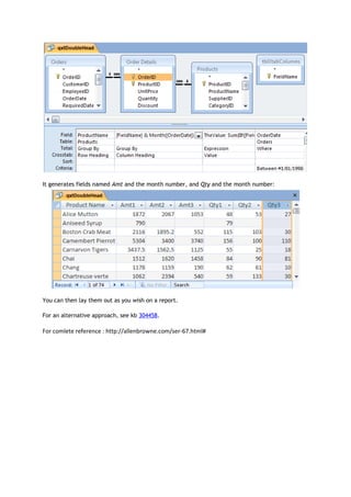 Crosstab query techniques | PDF