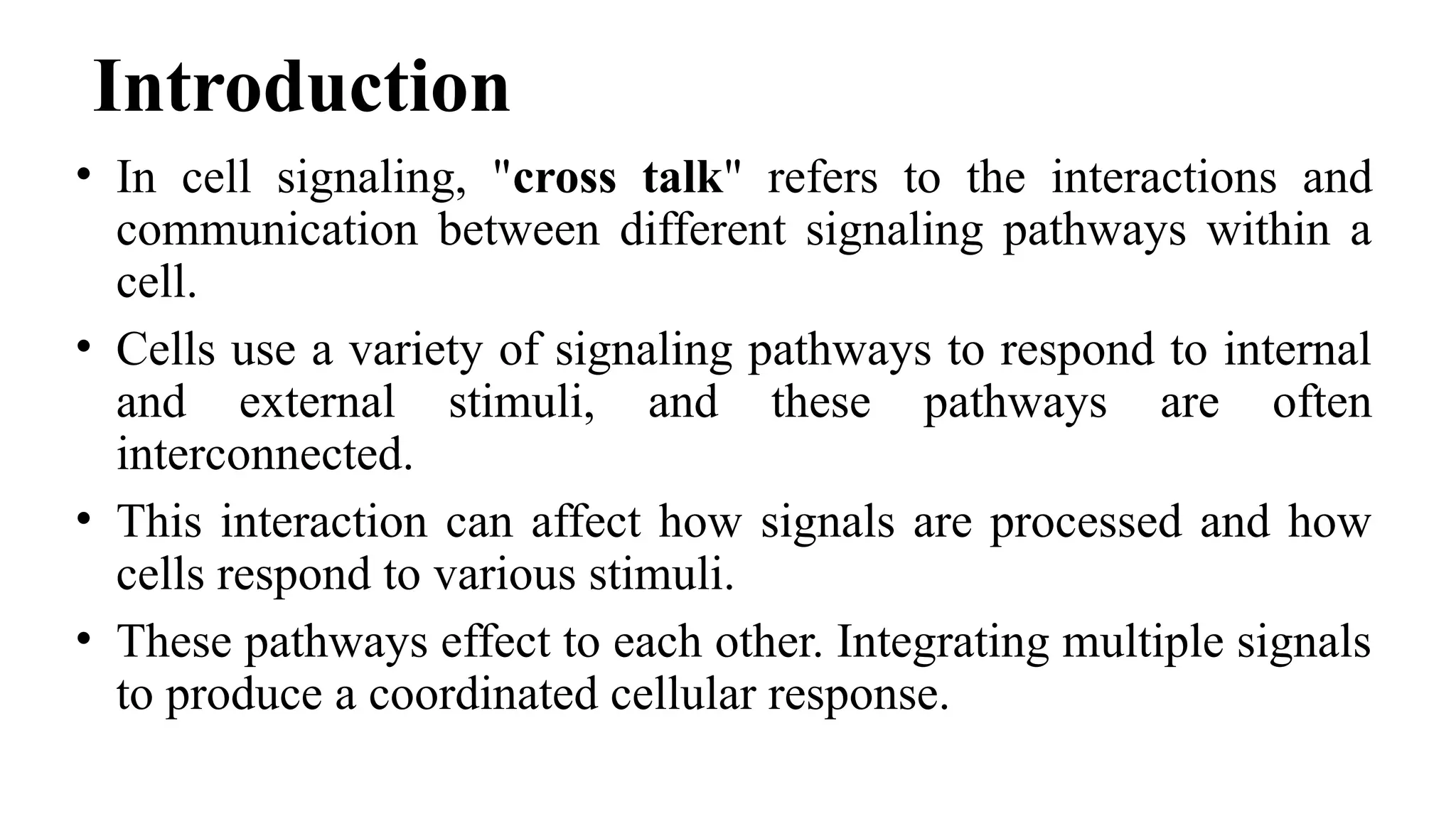CROSSTALK CONCEPT IN CELLULAR SIGNALING.pptx | Endocrine and Metabolic Diseases | Diseases and ...