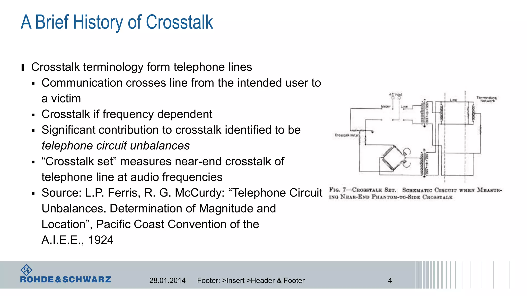 An Introduction to Crosstalk Measurements | PPTX
