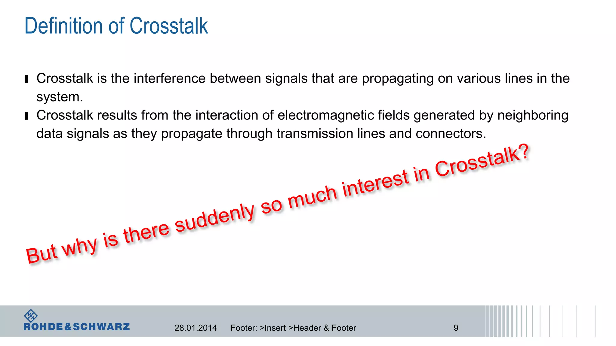 An Introduction to Crosstalk Measurements | PPTX