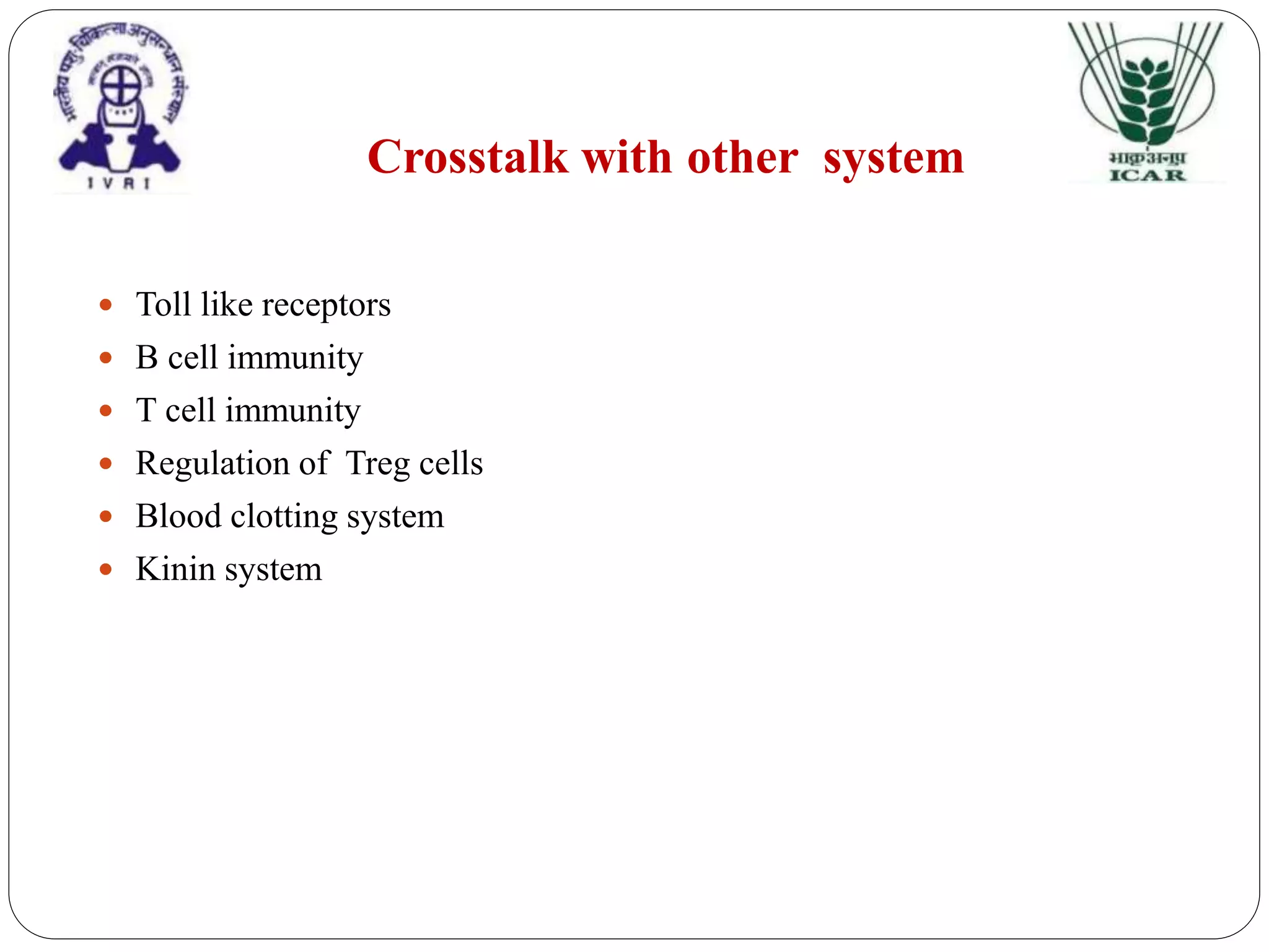Crosstalk of complement | PPTX