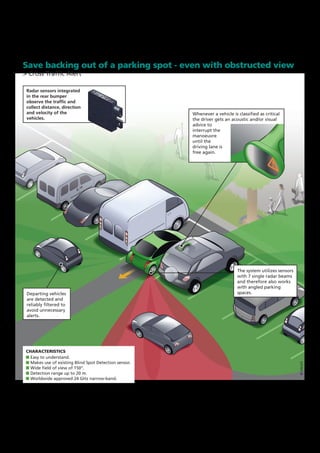 Valeo - Save backing out of a parking spot - even with obstructed view ...