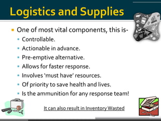 Disaster Management & Humanitarian Logistics | PDF
