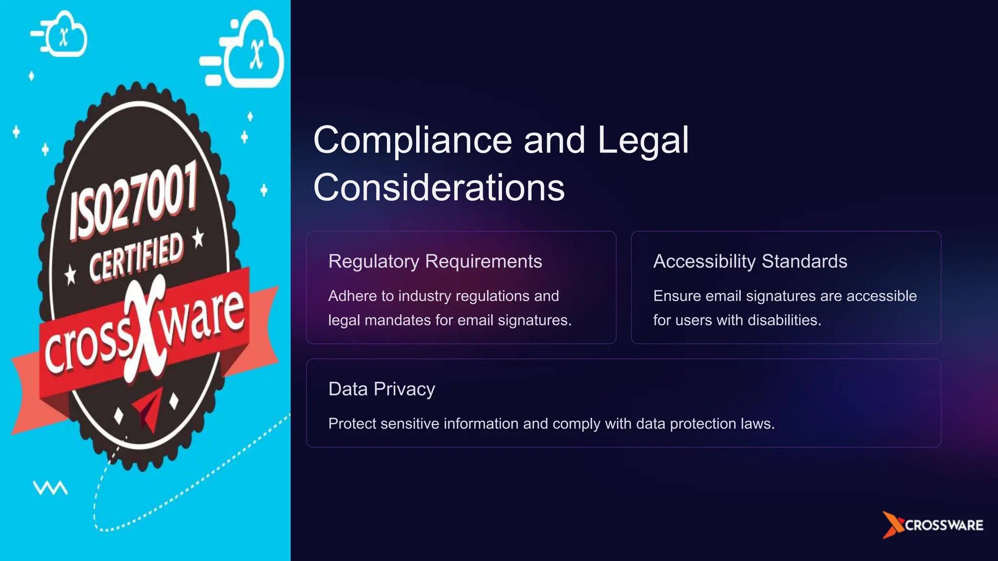 Email Signatures for Google Workspace | Crossware | PPTX