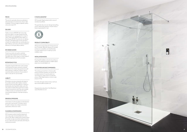 Crosswater digital showers | PDF | Bath and Shower | Personal Care
