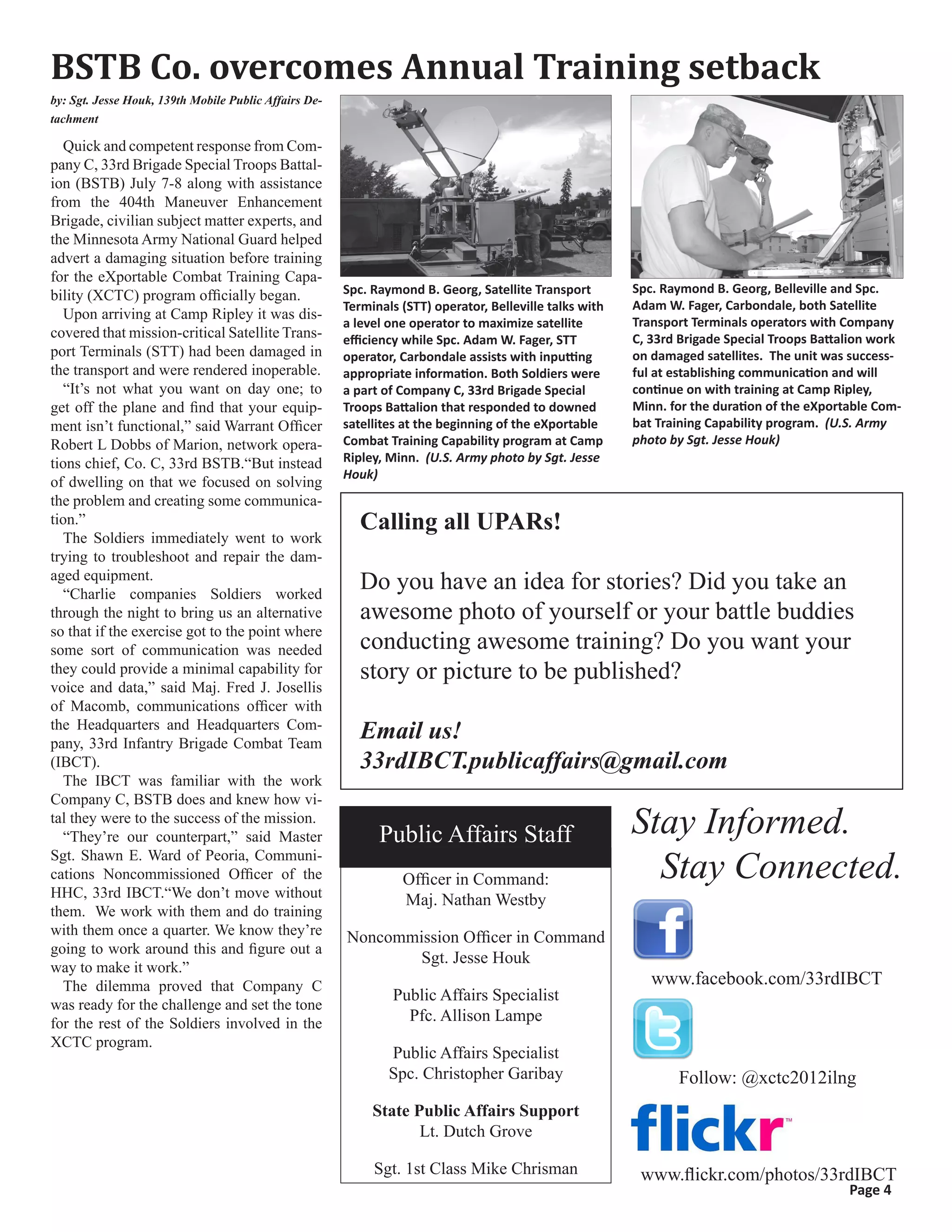 33d Infantry Brigade XCTC Crosswire Issue 1 | PDF