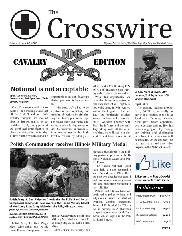 33d Infantry Brigade Crosswire Issue 2 | PDF