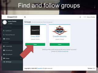 CrossWOD - personal records and WOD tracker | PPTX