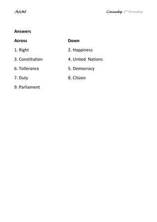 Crossword | PDF