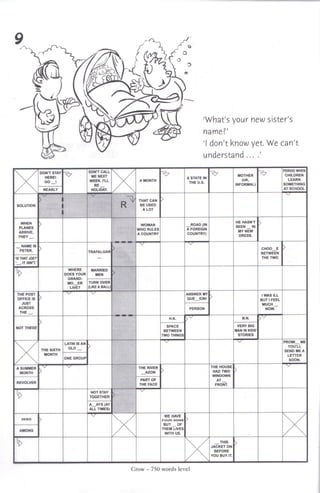 Crossword puzzles for students (750 word level)v | PDF