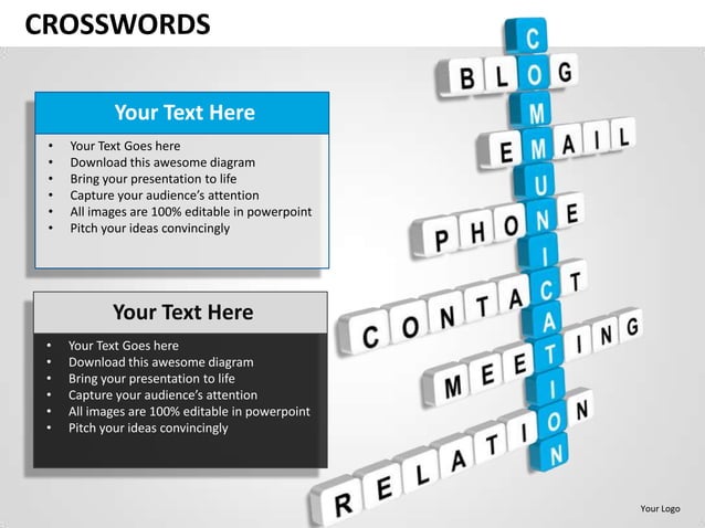 Crosswords powerpoint presentation templates | PPT