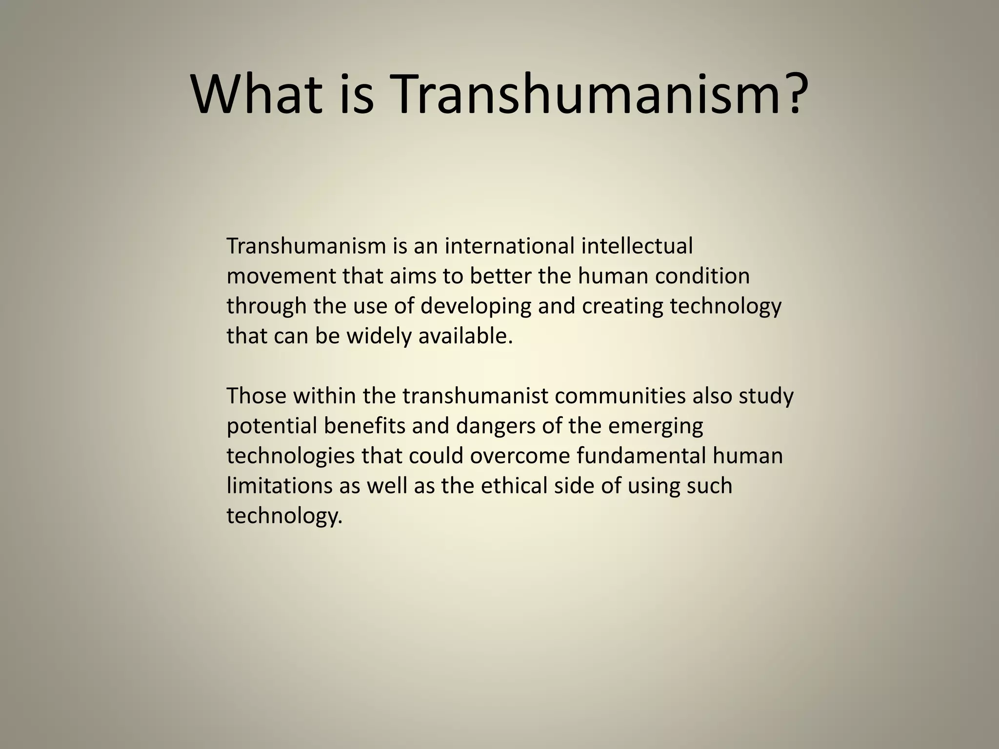 CIU211_transhumanism | PPT