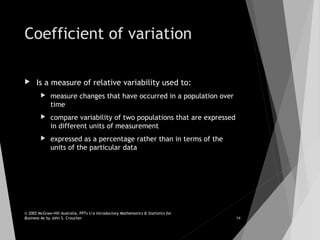 MEASURE OF DISPERSION | PPT