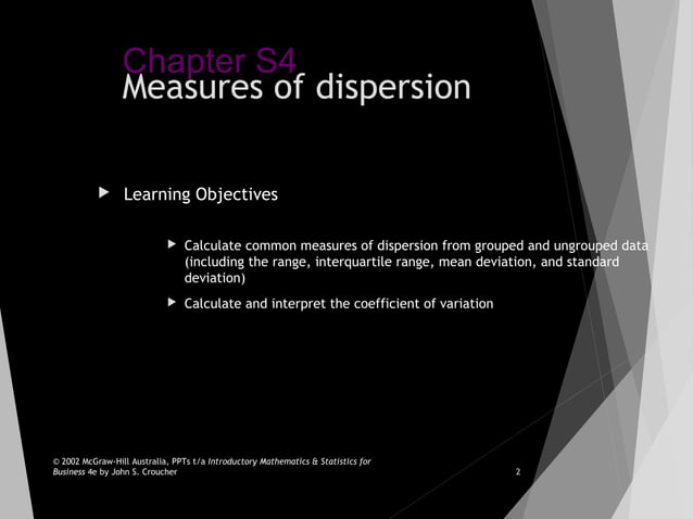 MEASURE OF DISPERSION | PPT | Business Accounting & Finance | Business