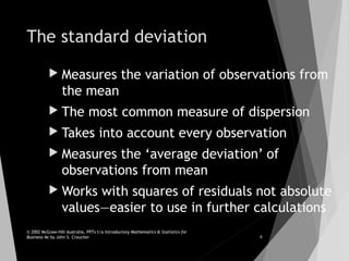 MEASURE OF DISPERSION | PPT