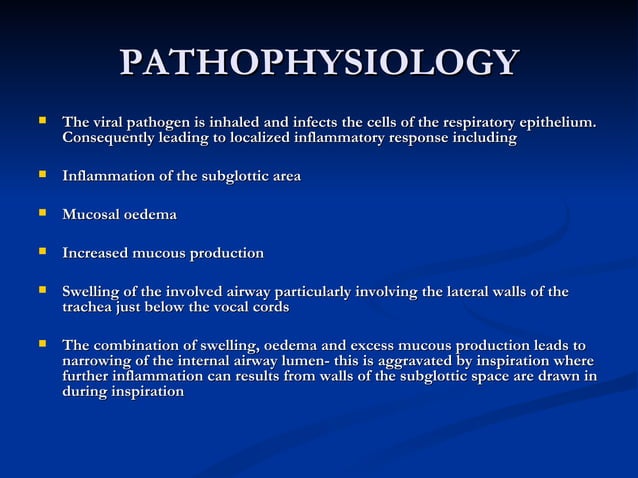 Croup | PPT | Ear, Nose and Throat Conditions | Diseases and Conditions