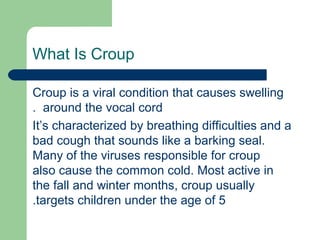 Croup syndrome | PPT