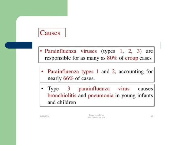 Croup syndrome | PPT | Lung and Respiratory Health | Diseases and ...