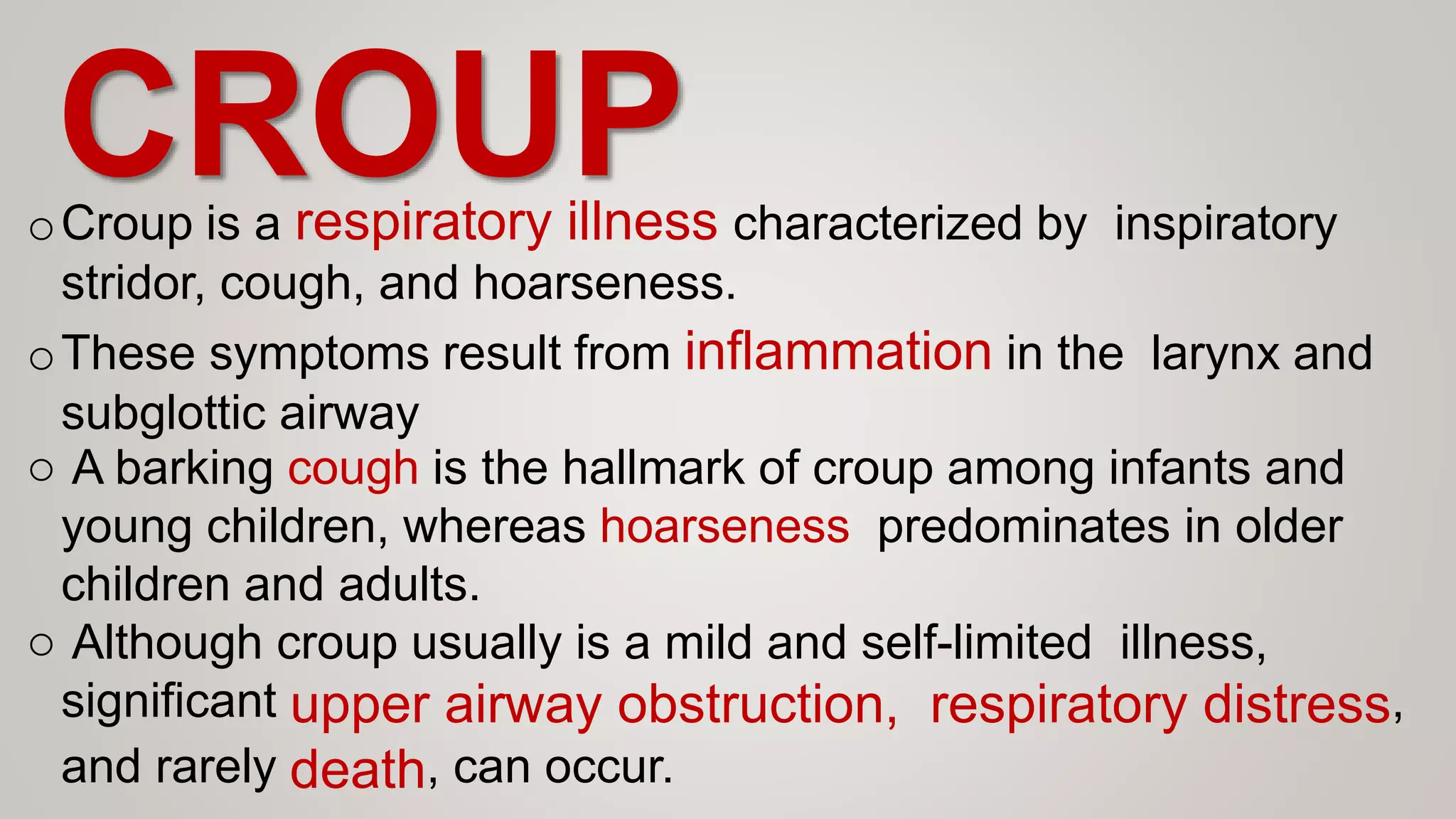 Croup | PPTX