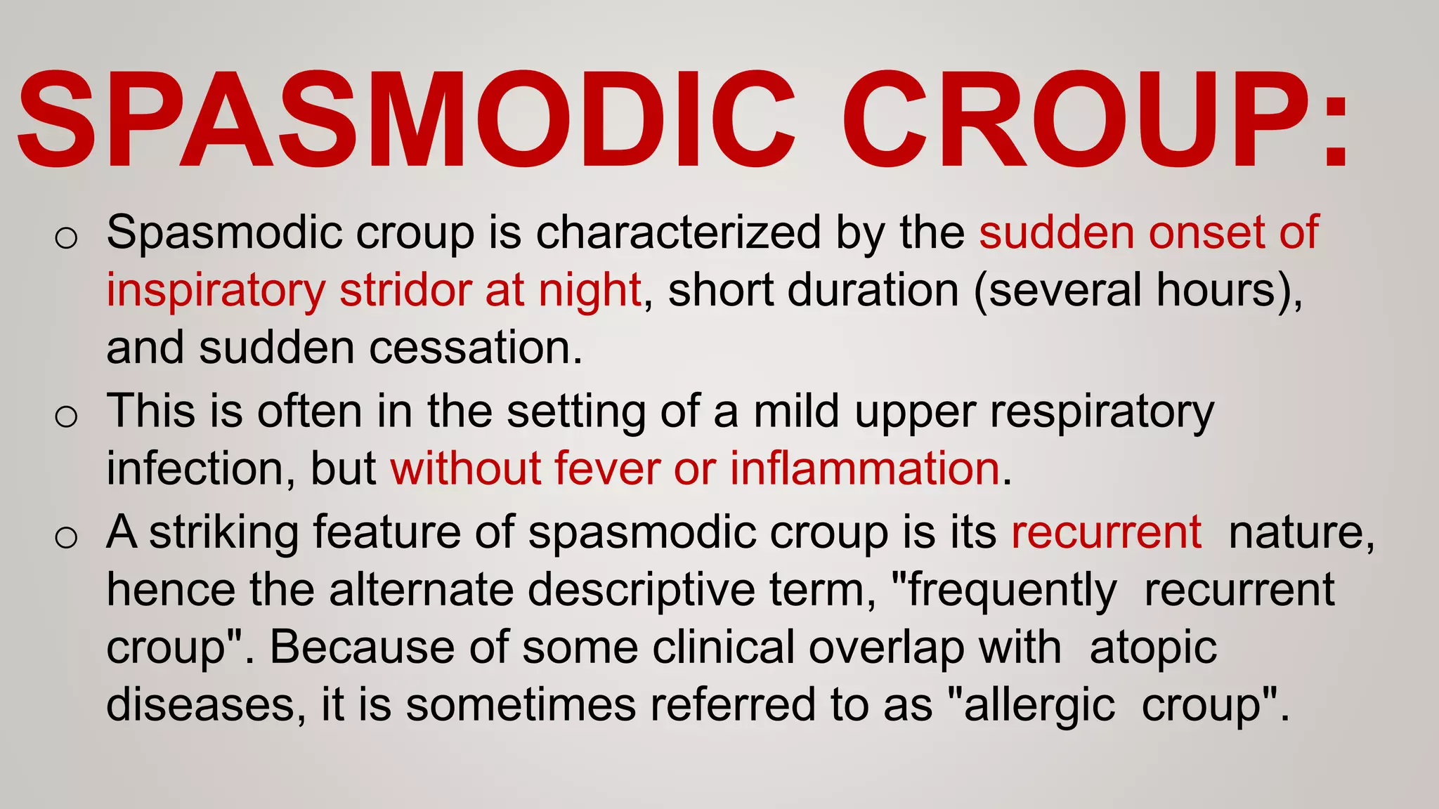 Croup | PPTX