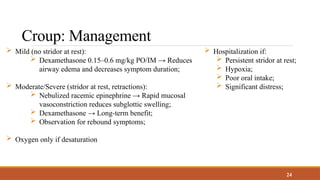 Croup and Bronchiolitis managment, diagnoisis.pptx