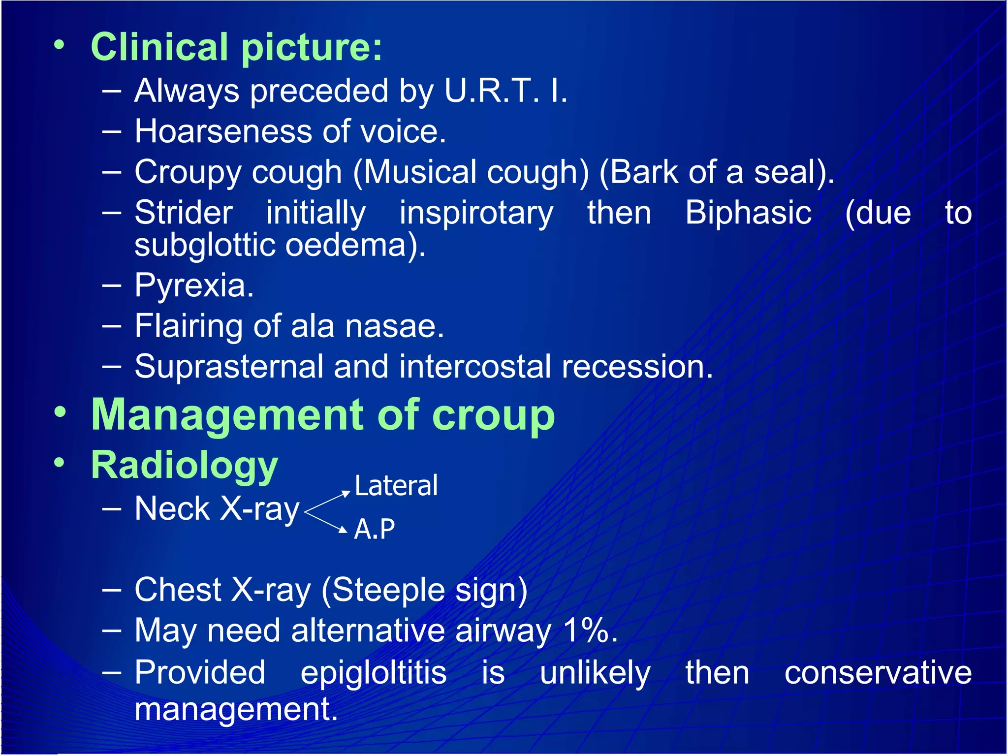 Croup+Diphtheria+ Ac.Epiglottitis | PPT