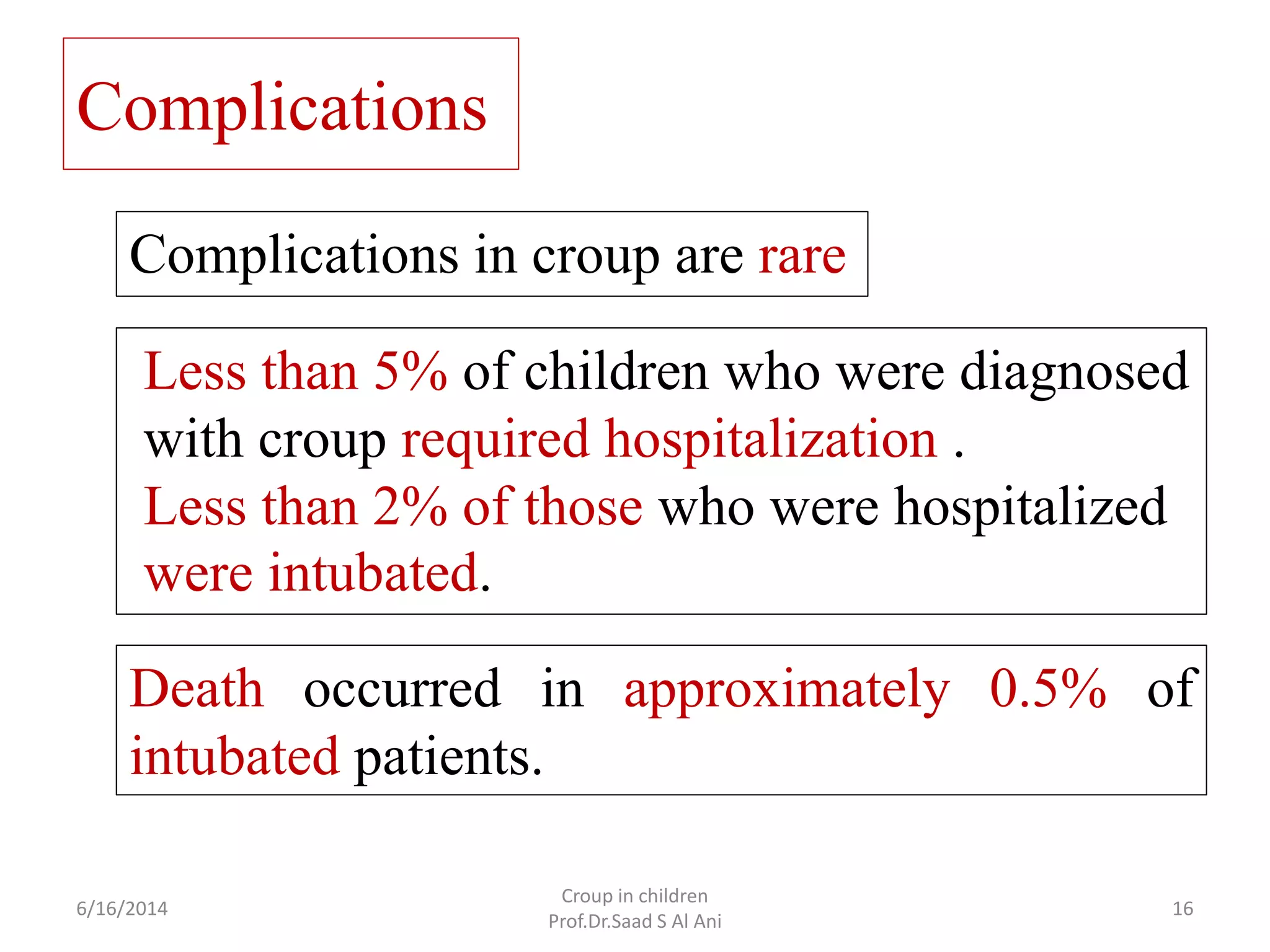 Croup in children | PPTX