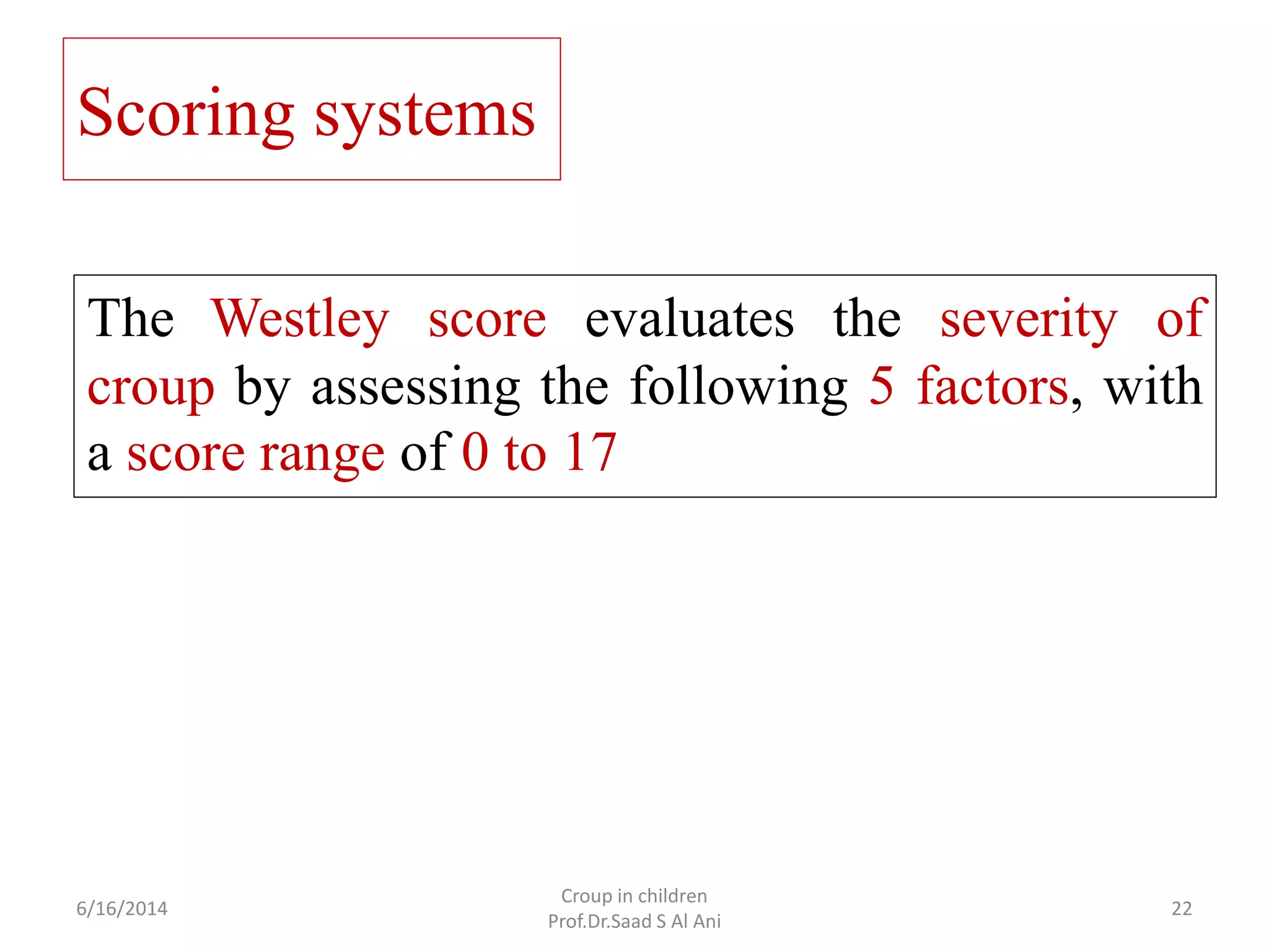 Croup in children | PPTX