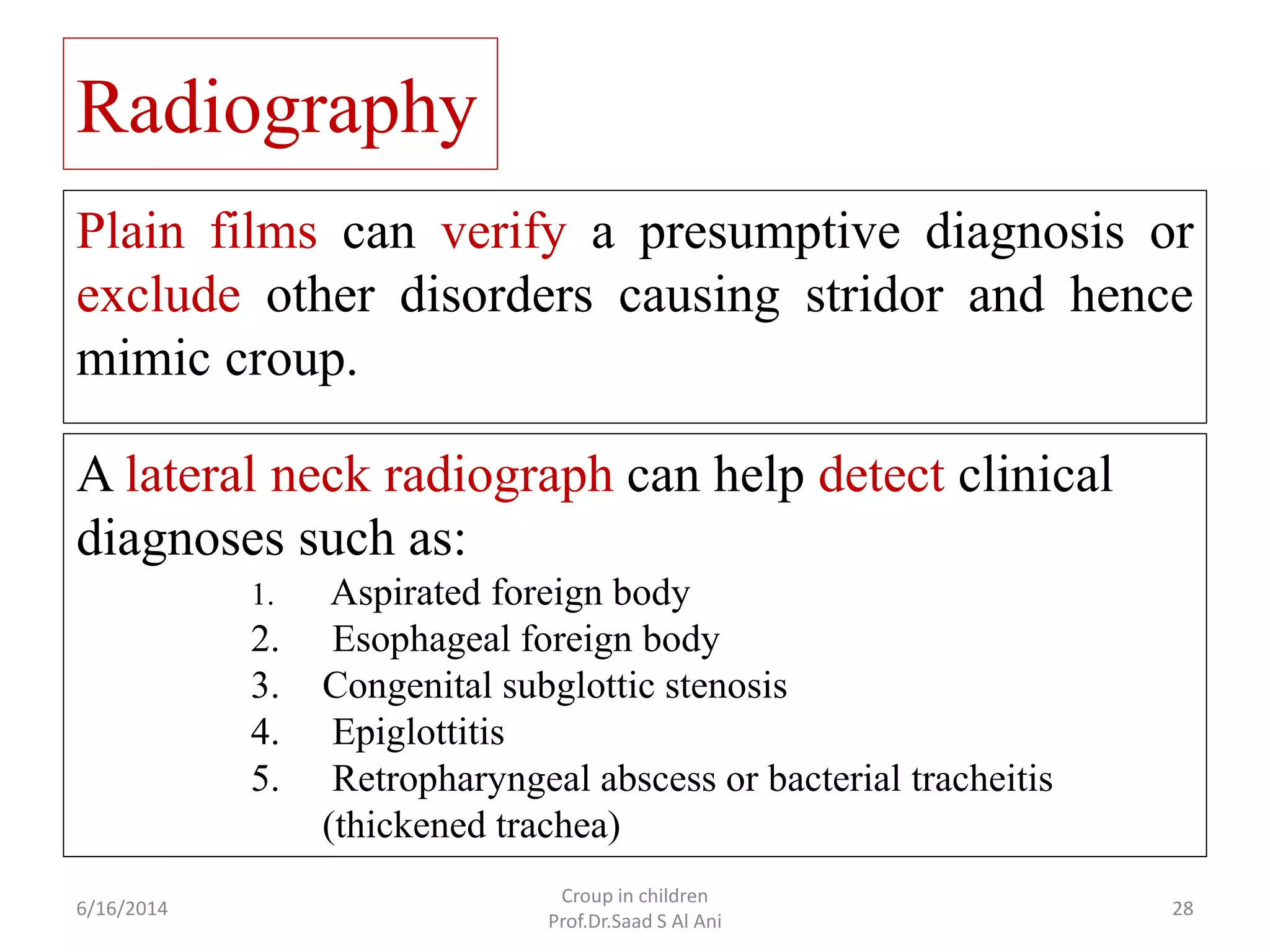 Croup in children | PPTX