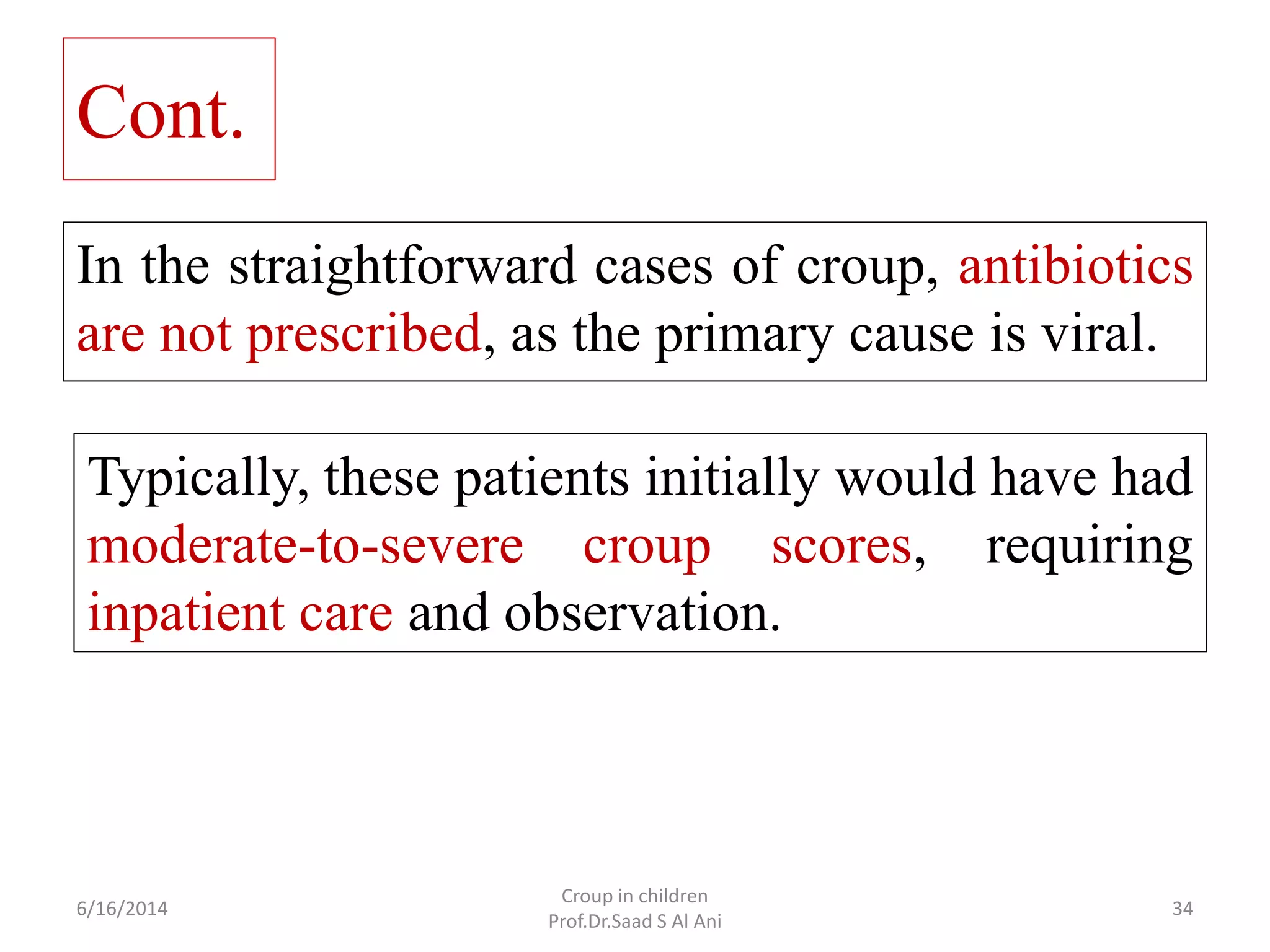 Croup in children | PPTX