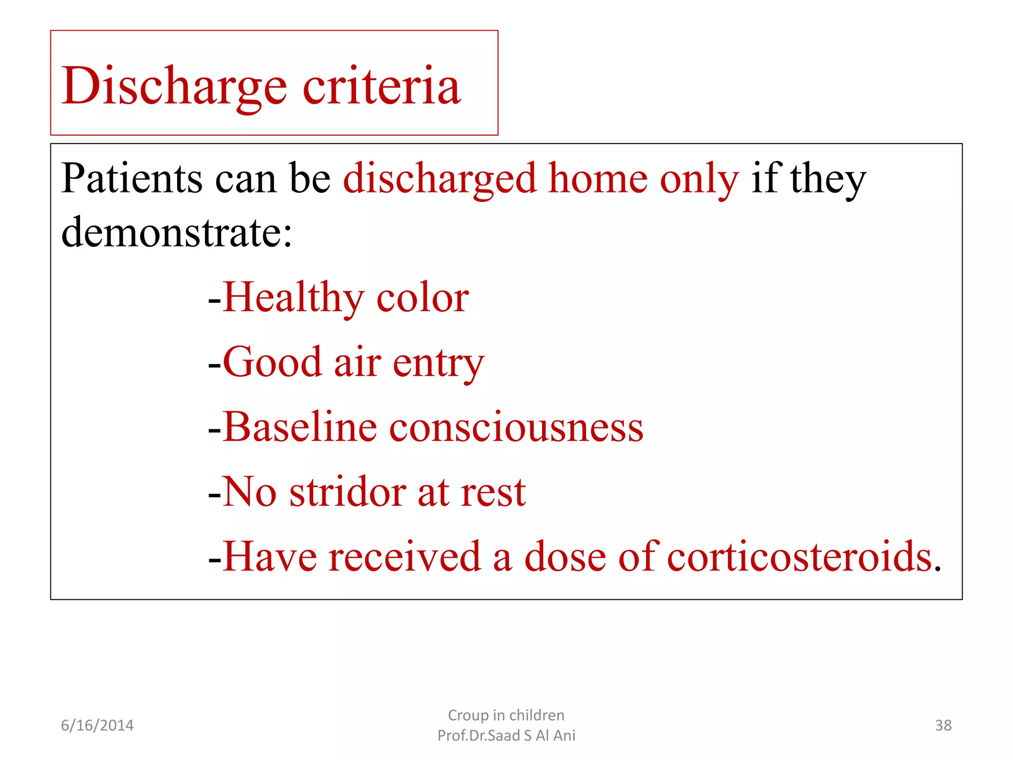 Croup in children | PPTX