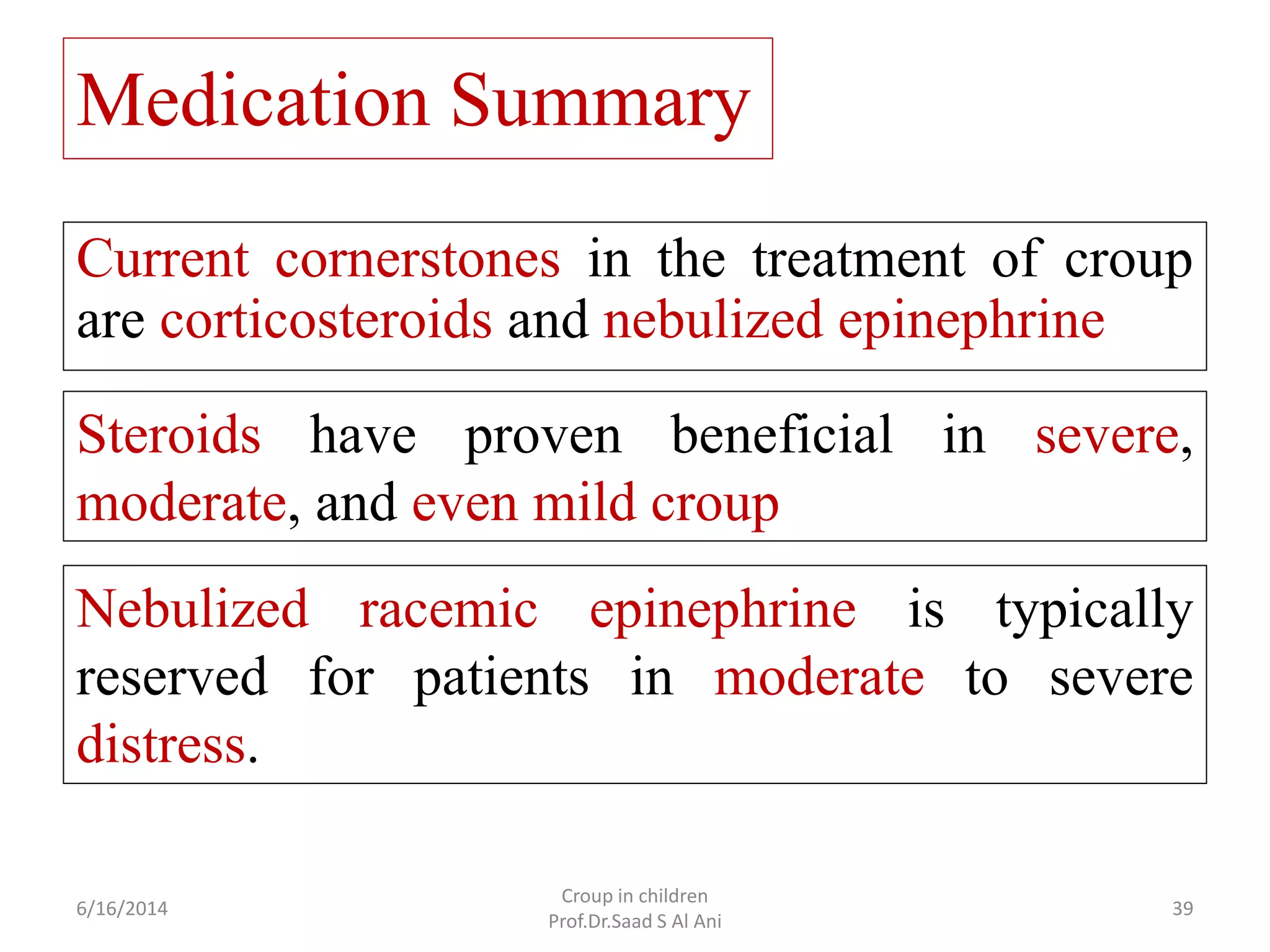 Croup in children | PPTX