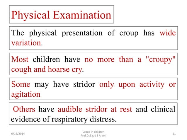 Croup in children | PPTX