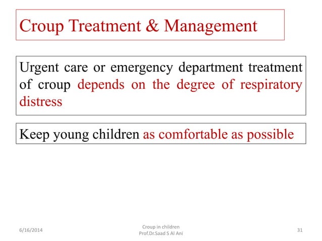 Croup in children | PPTX