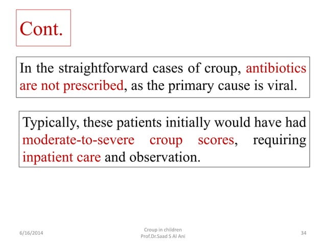 Croup in children | PPTX
