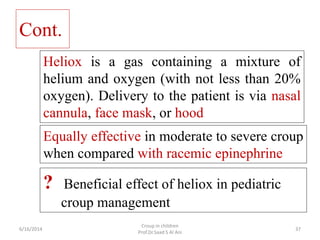 Croup in children | PPTX