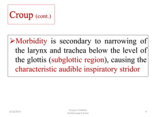 Croup in children | PPTX