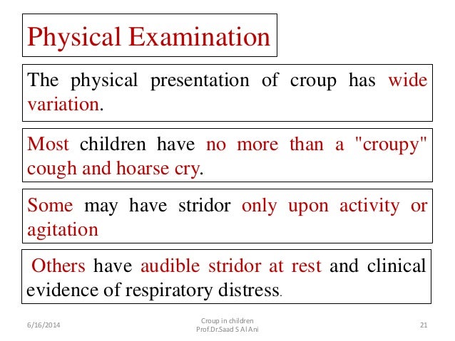 Croup in children