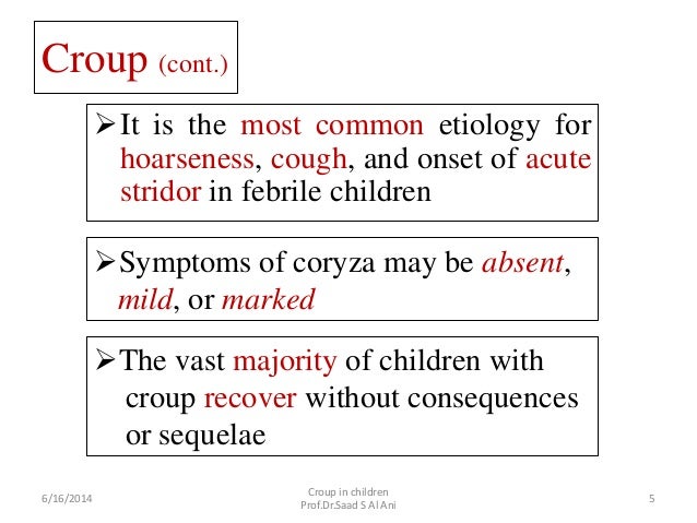Croup in children