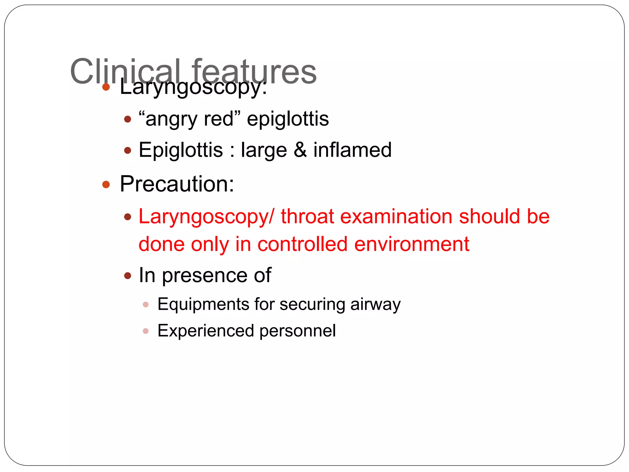 Croup syndrome( diptheria,acute epiglottitis,aryngotracheobronchitis ...