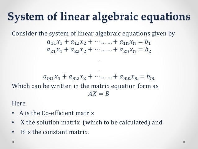 Crout S Method For Solving System Of Linear Equations