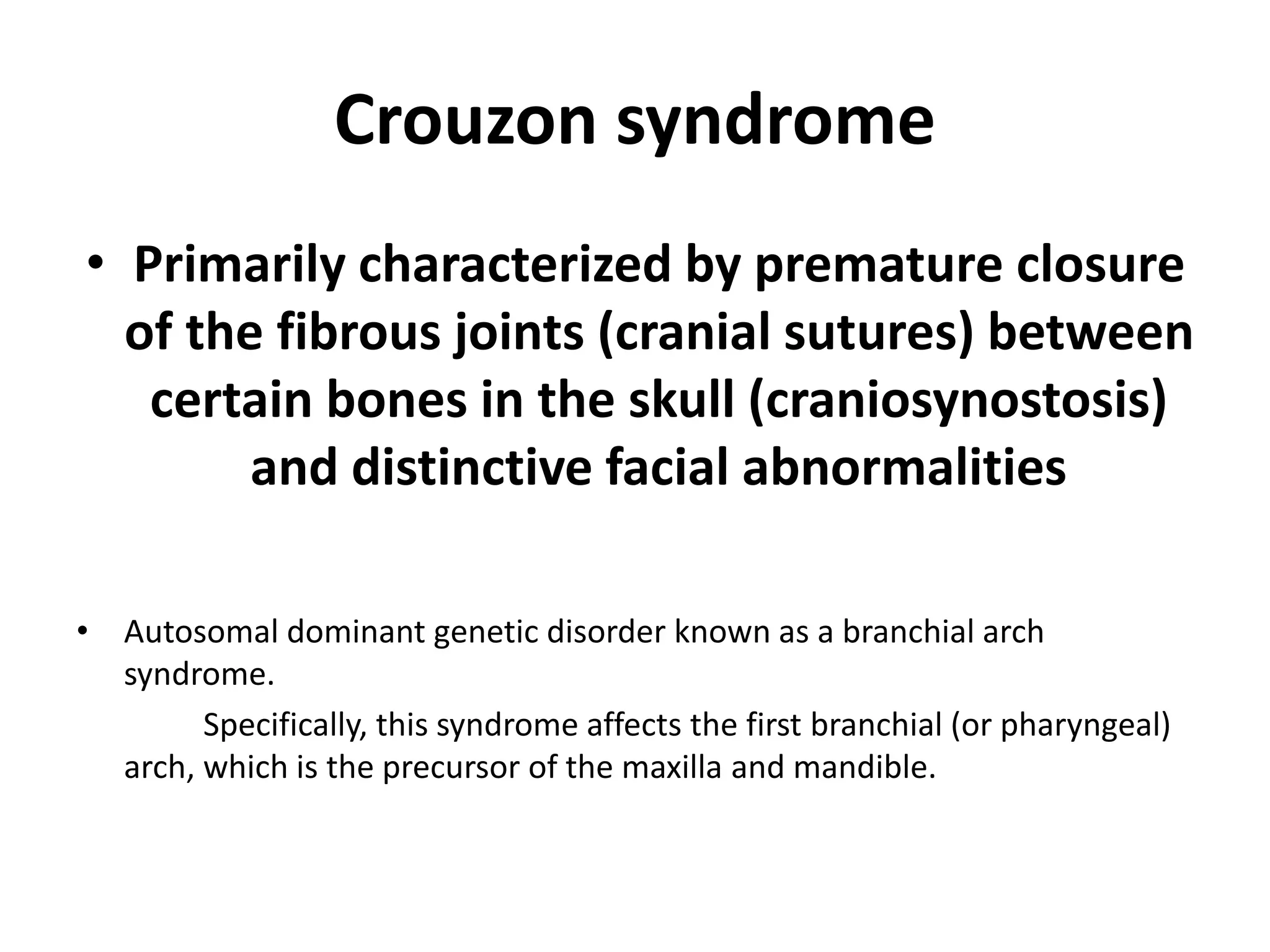 Crouzon syndrome | PPTX
