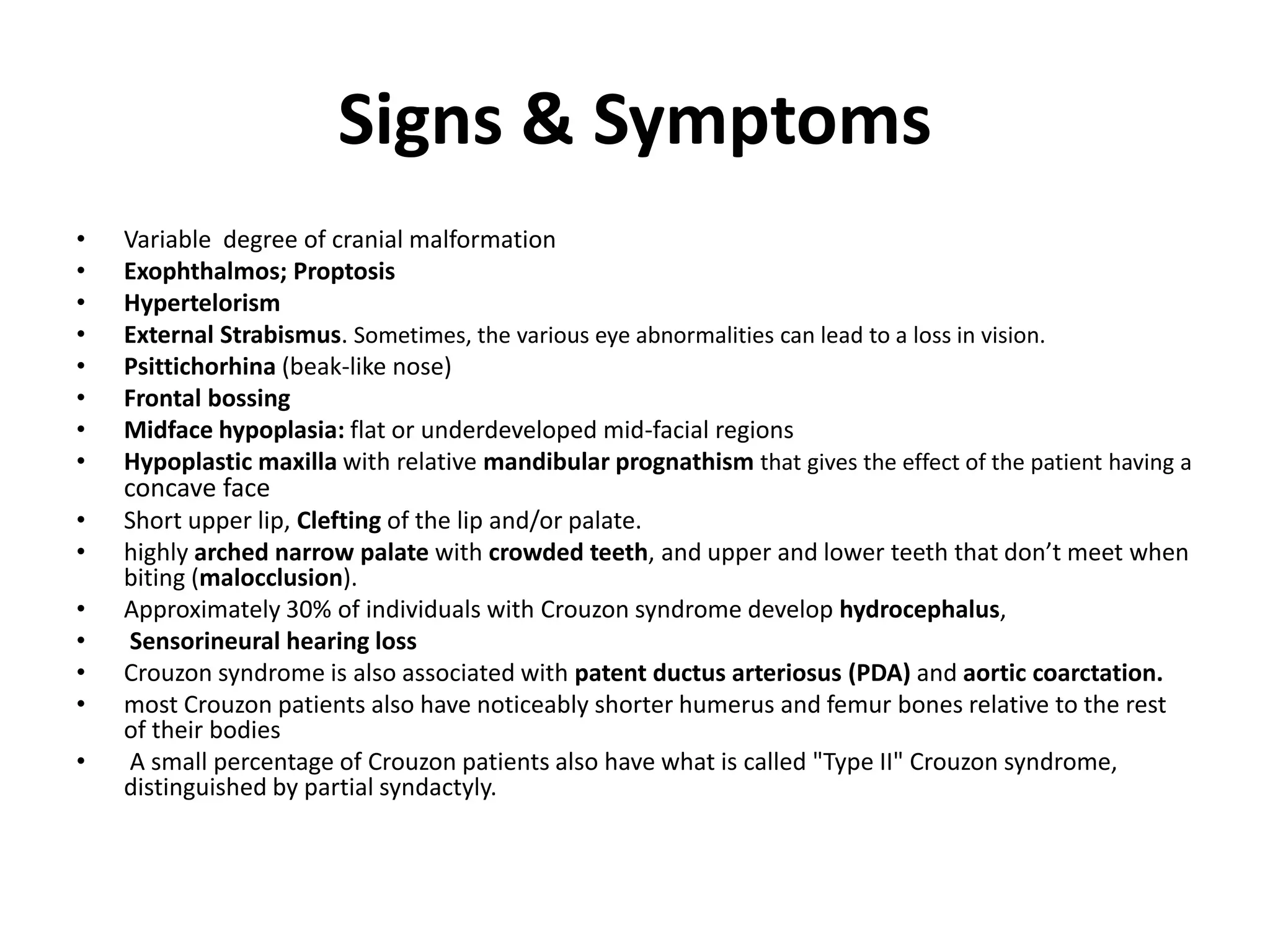 Crouzon syndrome | PPTX