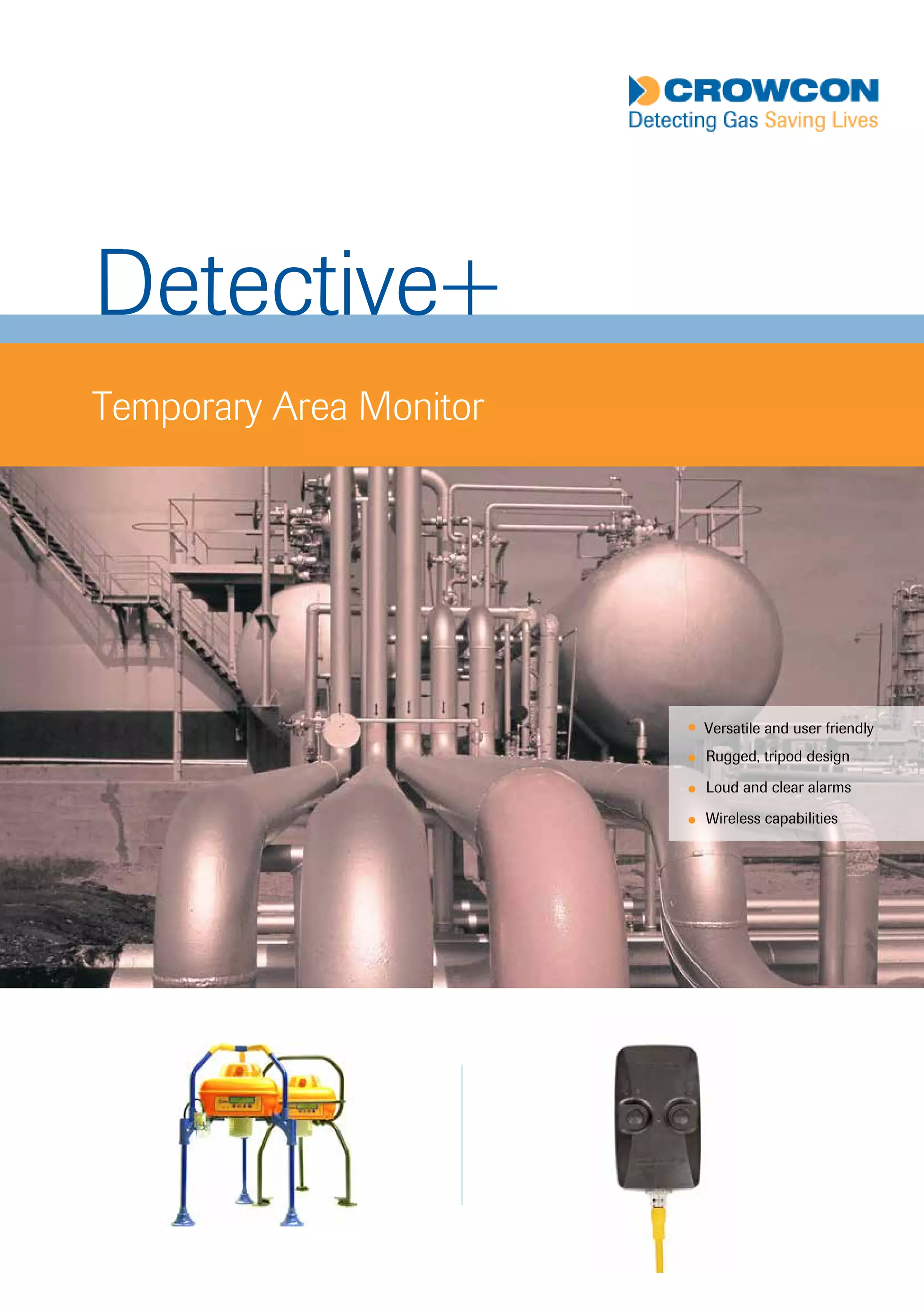 Crowcon Detective+ Portable Gas Detector - Spec Sheet | PDF