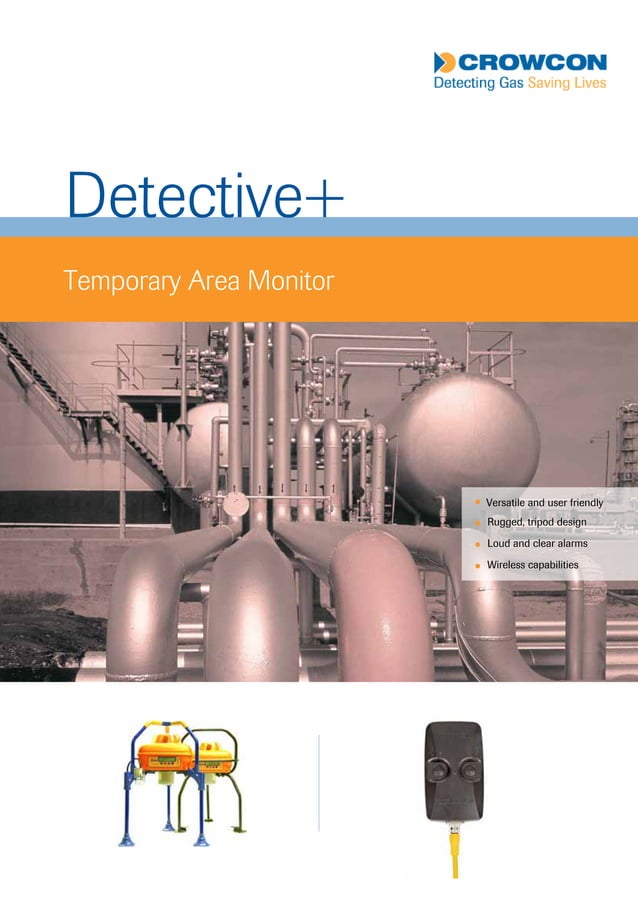 Crowcon Detective+ Portable Gas Detector - Spec Sheet | PDF