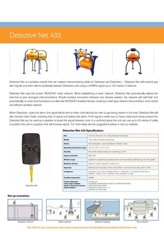 Crowcon Detective+ Portable Gas Detector - Spec Sheet | PDF