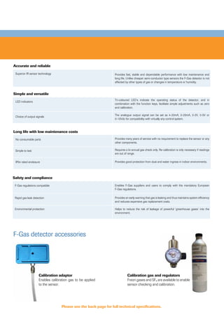 Crowcon F-Gas Fixed Gas Detector - Spec Sheet | PDF