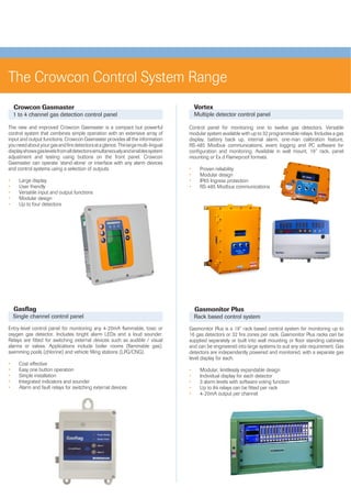 Crowcon Fixed Gas Detectors - Product Brochure | PDF