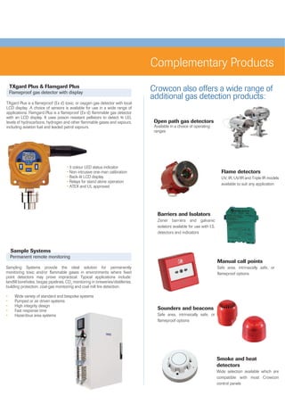 Crowcon Fixed Gas Detectors - Product Brochure | PDF